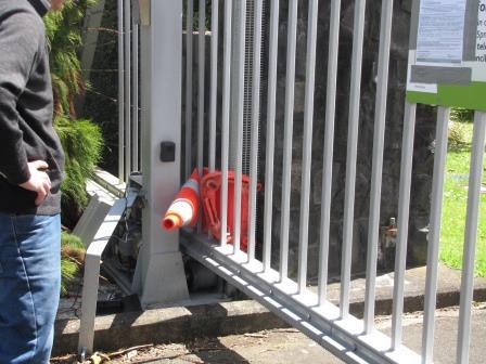 Alert over automated gates after child almost crushed to death