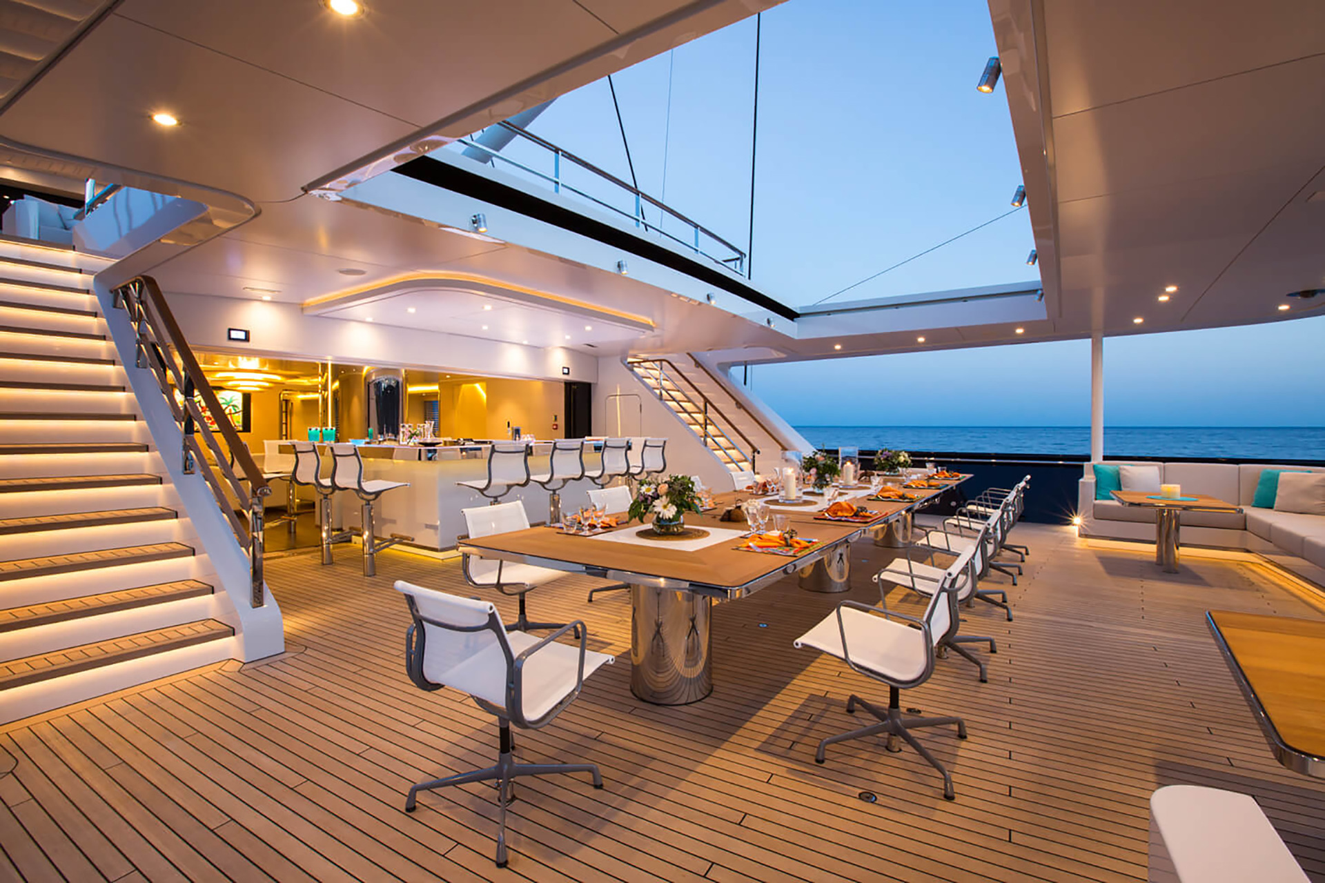 Inside A Luxury Catamaran A LUXURY YACHT INTERIOR BY LAWSON ROBB