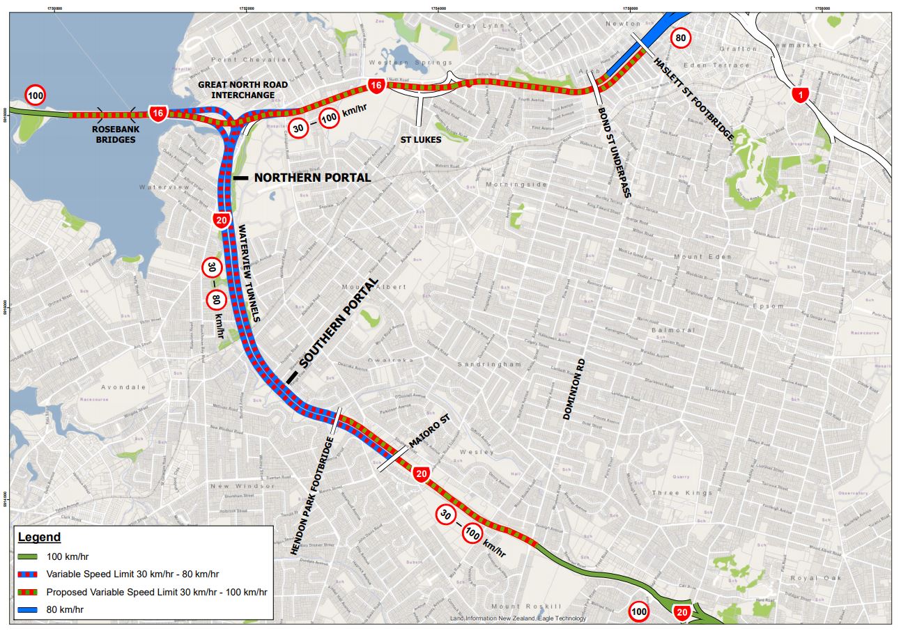 Waterview Tunnel speed limits may finally increase to 100km/h